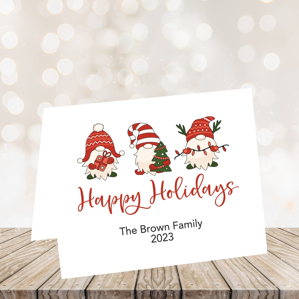 Festive Gnome Holiday Cards – Chicfetti