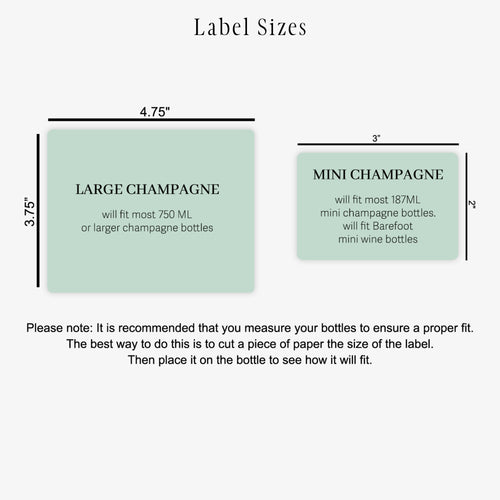 Twenty One Champagne Labels – Chicfetti