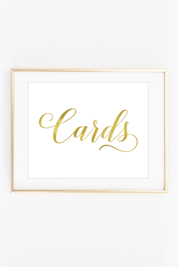 Cards Sign – Chicfetti
