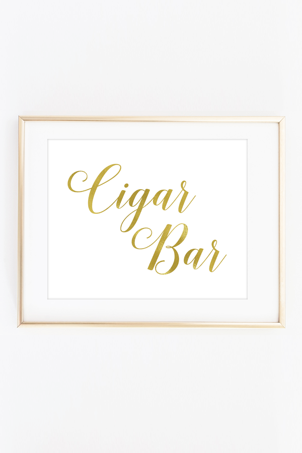 Cigar Bar Sign – Chicfetti