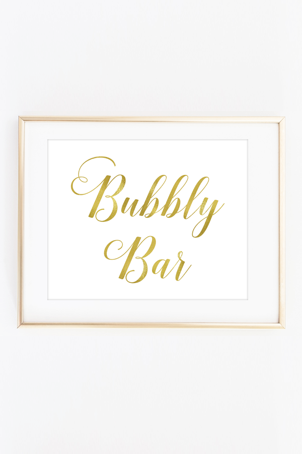 Bubbly Bar Sign – Chicfetti